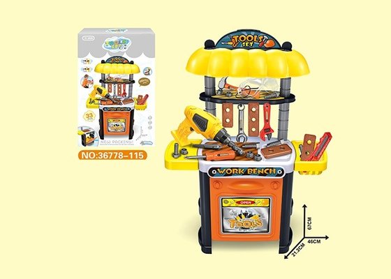 26 " Burger Shop Pretend Role Children's Play Toys , 37Pcs Green Kitchen Set supplier