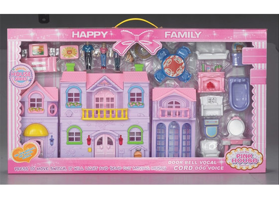 Collapsible Pretend Play Dollhouse Children's Play Toys With Light And Sound supplier