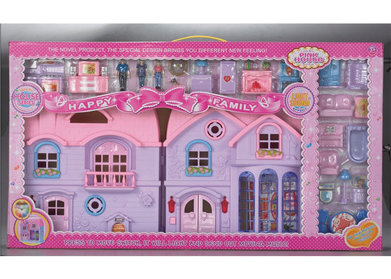 Collapsible Pretend Play Dollhouse Children's Play Toys With Light And Sound supplier