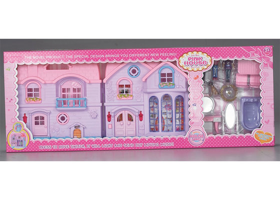 Collapsible Pretend Play Dollhouse Children's Play Toys With Light And Sound supplier