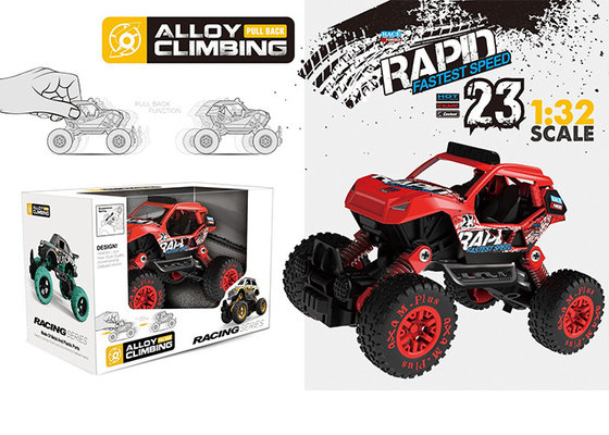 1 : 32 Alloy Climbing Vehicles Big Wheels Children's Play Toys Pull Back Go Power supplier