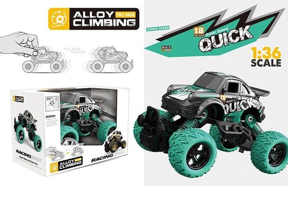 1 : 32 Alloy Climbing Vehicles Big Wheels Children's Play Toys Pull Back Go Power supplier