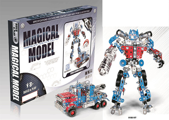 EN71 7P Alloy Assembling Children'S Building Blocks 563 Pcs DIY Educational supplier