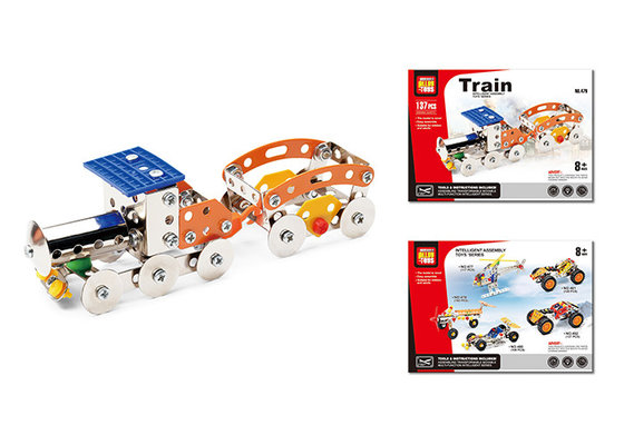 EN71 7P Alloy Assembling Children'S Building Blocks 563 Pcs DIY Educational supplier