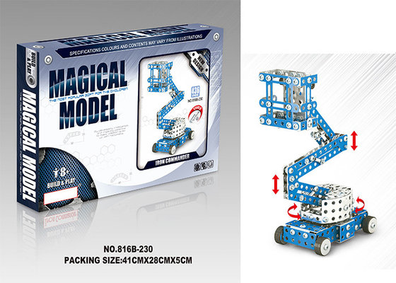 Alloy Assembling DIY Building Blocks Jeep Fire Truck Boat 333 Pcs / Children'S Toys Building Bricks supplier
