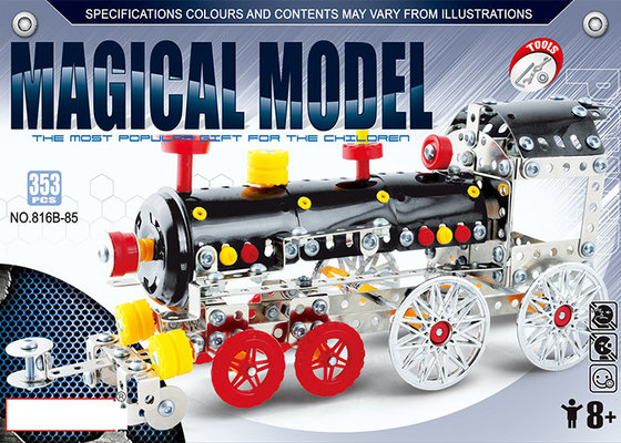 Assembly STEM Metal Building Blocks Educational Toys Trains For Kids 353 Pcs supplier