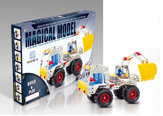 Assembly STEM Metal Building Blocks Educational Toys Trains For Kids 353 Pcs supplier