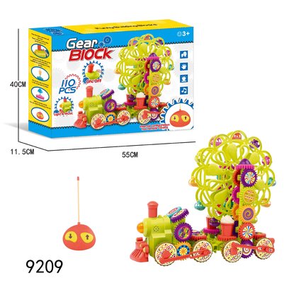 Remote Control DIY Gear Building Blocks Educational Toys W / Light Music 84 Pcs supplier
