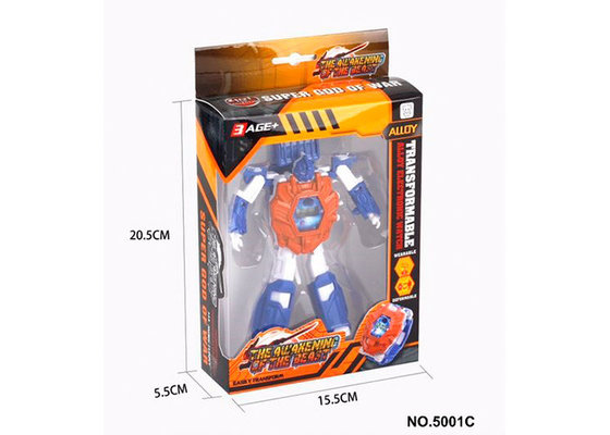 8 " Alloy Tramsformable Robot Watch Children's Play Toys W / Real Time Date Display supplier