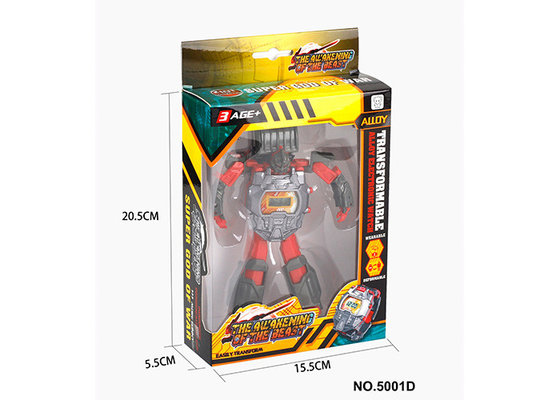 8 " Alloy Tramsformable Robot Watch Children's Play Toys W / Real Time Date Display supplier