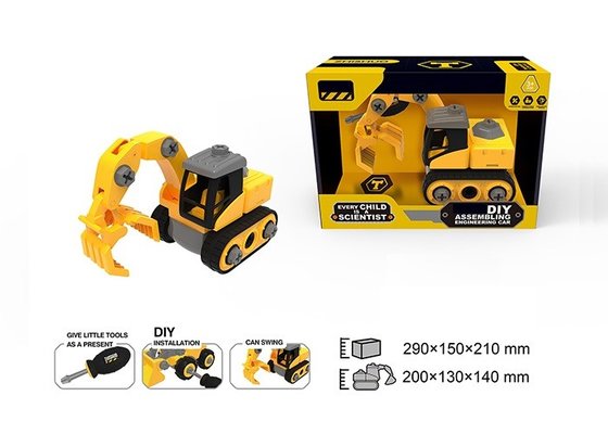 DIY Assembly Construction Vehicles Educational Building Toys For Toddlers 3 - Year Old supplier