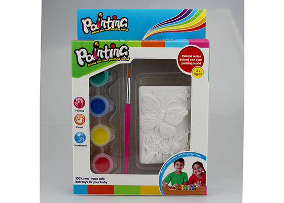 Arts And Crafts DIY Plaster Painting Kits For Christmas Gift 4 Colors EN71 8P ASTM HR4040 supplier