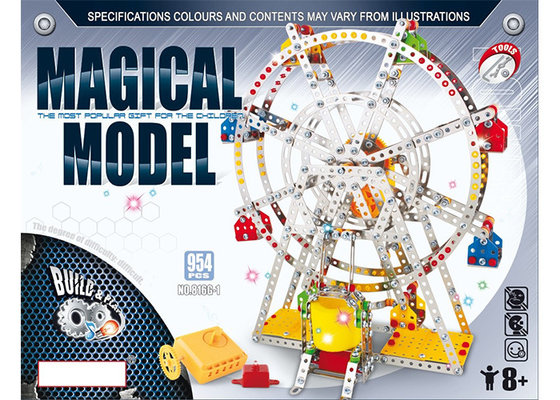 Music 954 Pcs DIY Metal Building Blocks Educational Toys For Kids Age 8 supplier
