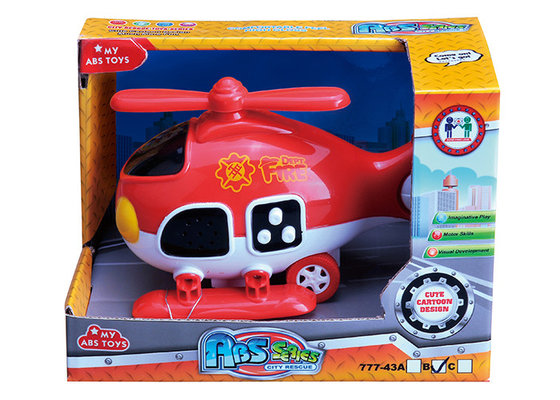 Light And Sound Rescue Fire Truck Ambulance Baby Girl Toys Red Blue 8 " Helicopter supplier