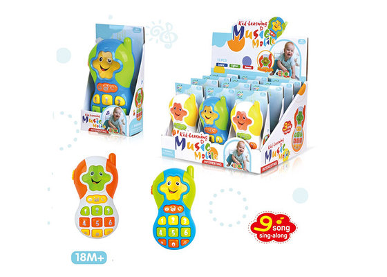 Educational Musical Cellphone Infant Baby Toys W / 9 Songs Light Toddler Instrument supplier