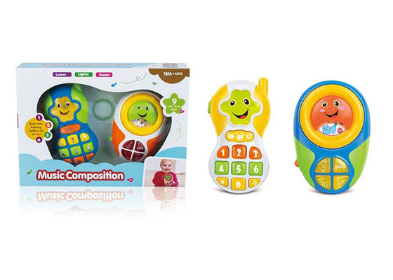 Frog Music Drum Piano Newborn Baby Toys W / Lights Educational Instrument supplier