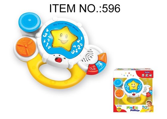 Kids 15 " Educational Music Piano Infant Baby Toys W / Mic Cymbal Drum 7 Keys supplier