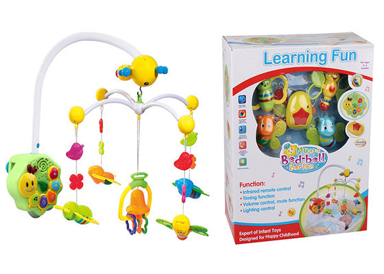 8 Melodies Musical Crib Mobile Bed Ring Infant Baby Toys W / Remote Control Light supplier