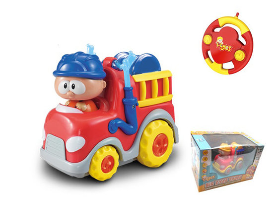 Toddler Plastic RC Cartoon Block Cars Infant Baby Toys 18 Months Radio Control supplier
