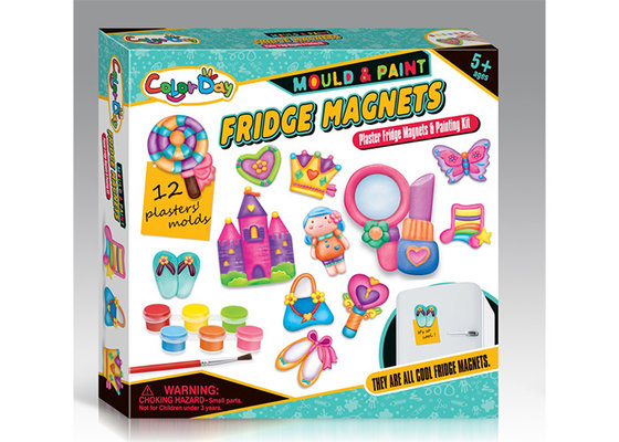 Educational 12 Pcs Plaster Beauty Set Arts And Crafts Toys DIY Coloring Age 5 supplier