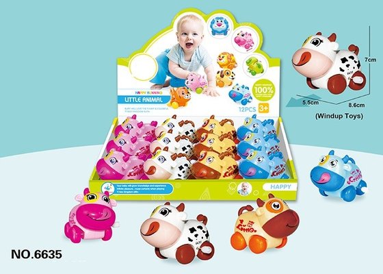 Colorful Plastic Wind Up Animals Play Toys For Toddlers Mini Party Gift supplier