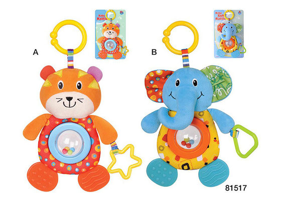 8 " Musical Elephant Plush Rattle Toy For Baby Age 3 Months Phthalates - Free supplier