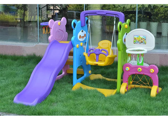 Environmental Plastic Slide Swing Playhouse Set Outdoor Toys For Kids Age 6 Years supplier