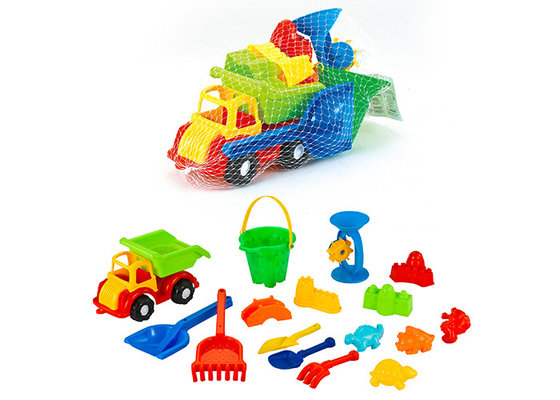 20 Pcs Plastic Beach Truck Children's Play Toys W / Big Spade Shovel Trolley Cart supplier
