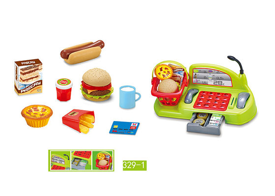 W / Cash Register Age 3 Children'S Play Toys , DIY Cutting Food Play Kitchen Accessories supplier