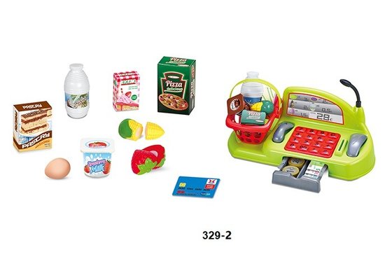 W / Cash Register Age 3 Children'S Play Toys , DIY Cutting Food Play Kitchen Accessories supplier