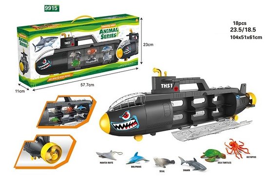 22 " Submarine Ocean Animal Dinosaur Toys For Toddlers Age 3 PAHS HR4040 CD ASTM supplier