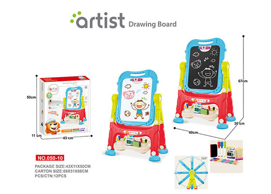 Toddlers Arts And Crafts Toys Magnetic Drawing Boards W / Stand 2 Sides Painting supplier