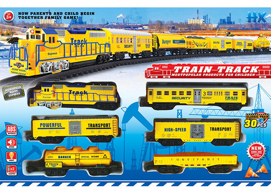 ABS Plastic Classic Battery Operated Train Track Set W / Lights Sound supplier