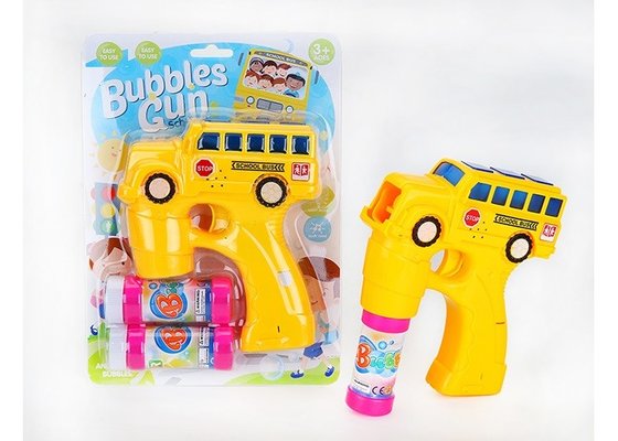 Police Car Shape LED Bubble Gun Shooter Children's Play Toys Blue Color Age 3 Kids supplier