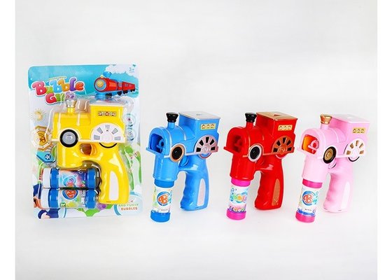 Police Car Shape LED Bubble Gun Shooter Children's Play Toys Blue Color Age 3 Kids supplier