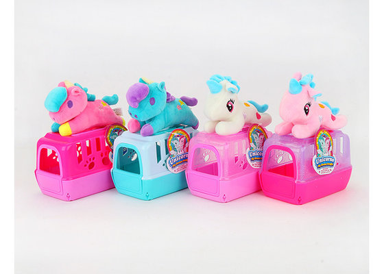 11 " Plush Unicorn Pet W / Carrier Cage Children's Play Toys X ' Mas Birthday Gift Pink supplier