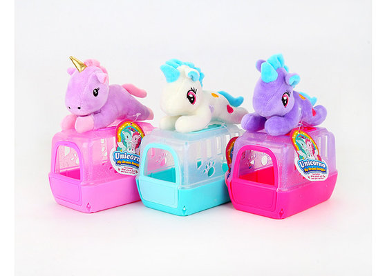 11 " Plush Unicorn Pet W / Carrier Cage Children's Play Toys X ' Mas Birthday Gift Pink supplier