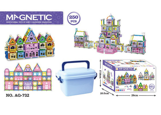 168 Pcs Magetic Plastic Building Blocks Educational Toys / Construction Building Sets Toys supplier