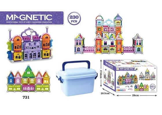 168 Pcs Magetic Plastic Building Blocks Educational Toys / Construction Building Sets Toys supplier