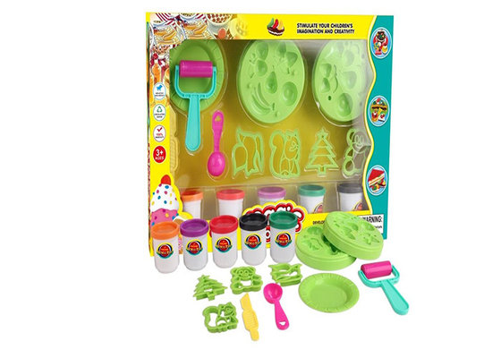 Educational DIY Modeling Play Dough Arts And Crafts Toys Set 5 Colors W / Tools Age 3 supplier