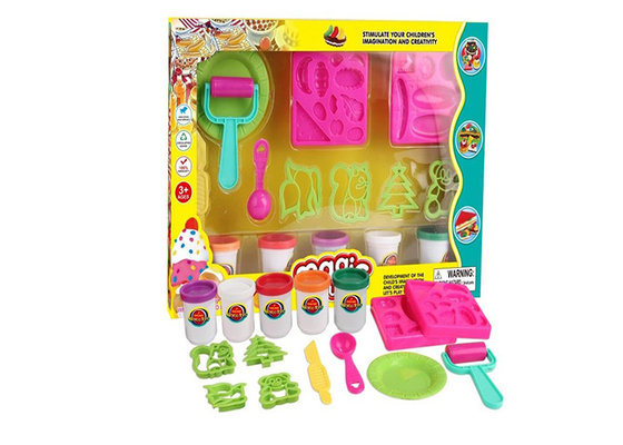 Educational DIY Modeling Play Dough Arts And Crafts Toys Set 5 Colors W / Tools Age 3 supplier