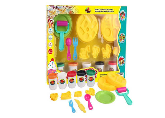 Educational DIY Modeling Play Dough Arts And Crafts Toys Set 5 Colors W / Tools Age 3 supplier