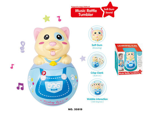 Music Rattle Mobile Tumbler Newborn Baby Toys W / Light Sound Age 18M + supplier