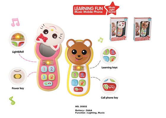 Music Rattle Mobile Tumbler Newborn Baby Toys W / Light Sound Age 18M + supplier