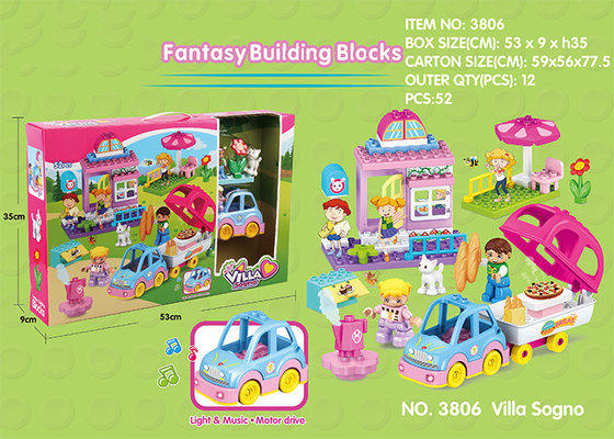 Fire Station Building Blocks Educational Toys W / Functions For Age 3 Years Kids 49Pcs supplier