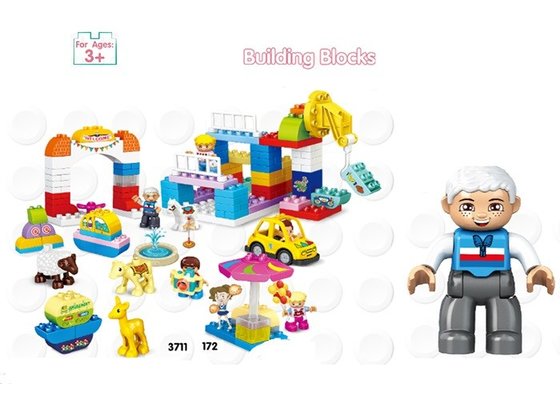 172Pcs City Vehicles Pretend Play DIY Building Blocks For Unisex Eco Friendly supplier