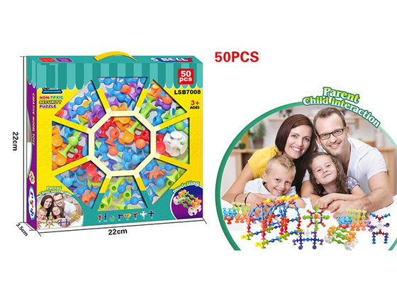Non - Toxic Children 's Toy Building Sets / 90pcs Silicone Rubber Suction Cups Building Blocks For Kids supplier