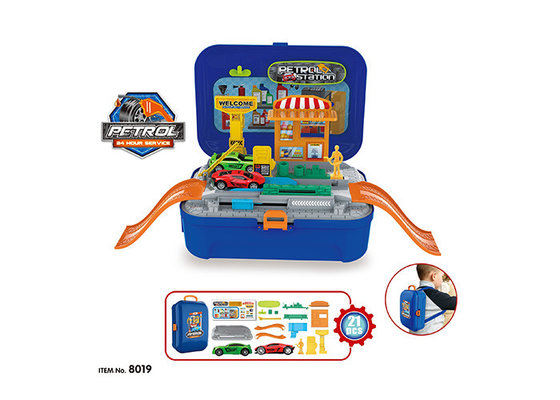 DIY Assembly Plastic Construction Trucks Kids Toy Vehicles Pretend Play In Backpack 54Pcs supplier