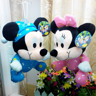 Les poupées Mickey Minnie de mariage de poupée de jouet de peluche couple Mickey Mouse Disney