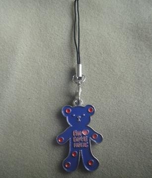 cheap lovely bear cell phone straps and keychains metal China